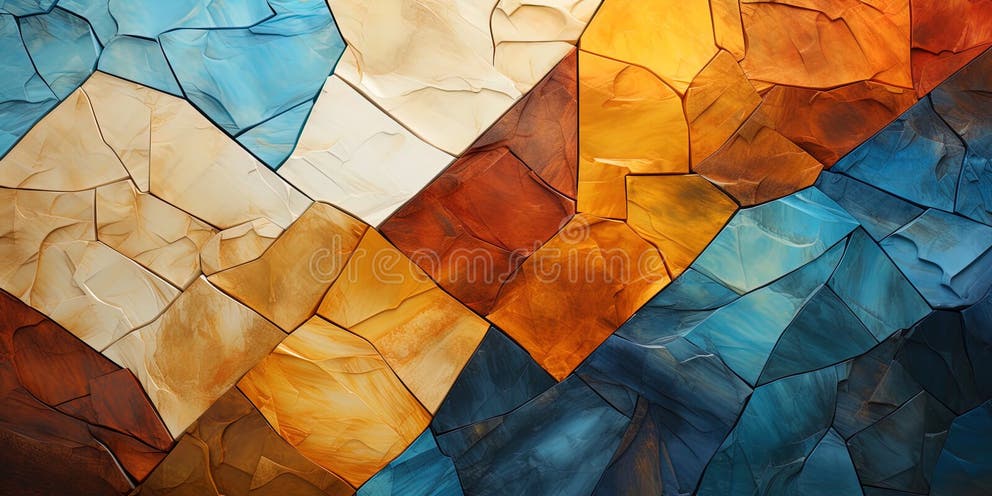 A Pattern Created Using Various Textures and Geometric Shapes, Forming ...