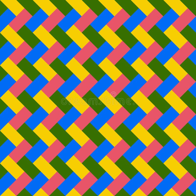 Pattern Created by Yellow, Green, Blue and Pink Diagonal Rectangles ...