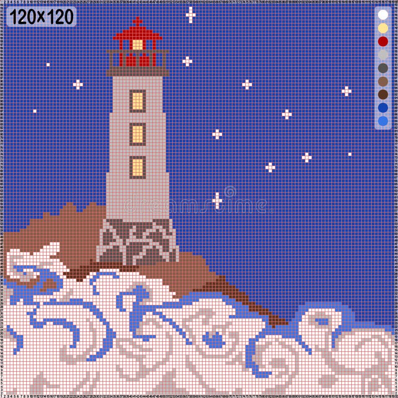 Knitting Lighthouse Stock Illustrations – 14 Knitting Lighthouse Stock ...