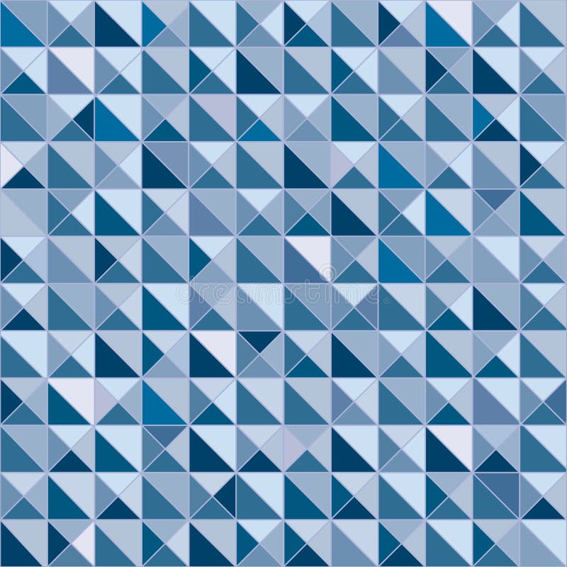 Pattern Cube Triangle Blue and White Color Stock Vector - Illustration ...