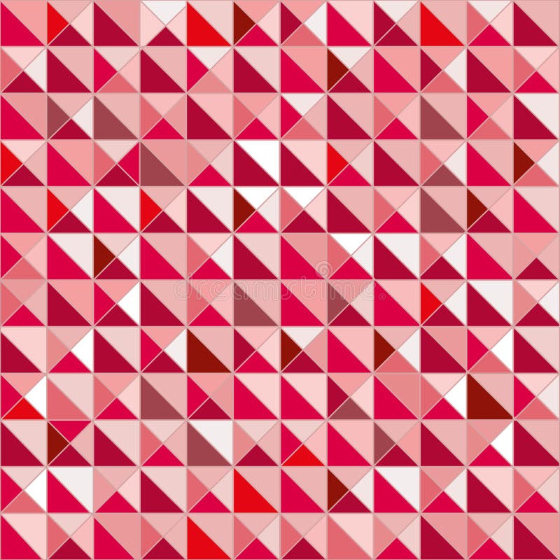 Pattern Cube Triangle Red and White Color Stock Illustration ...