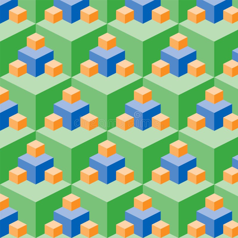 Pattern cubes stock vector. Illustration of backdrop, graphics - 5390789