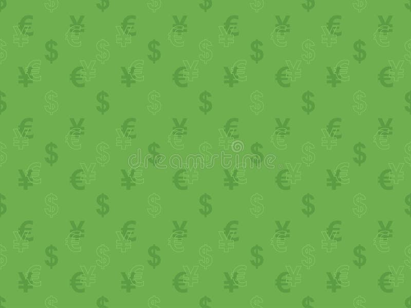 Pattern with Currency Signs Stock Vector - Illustration of sign, cash ...