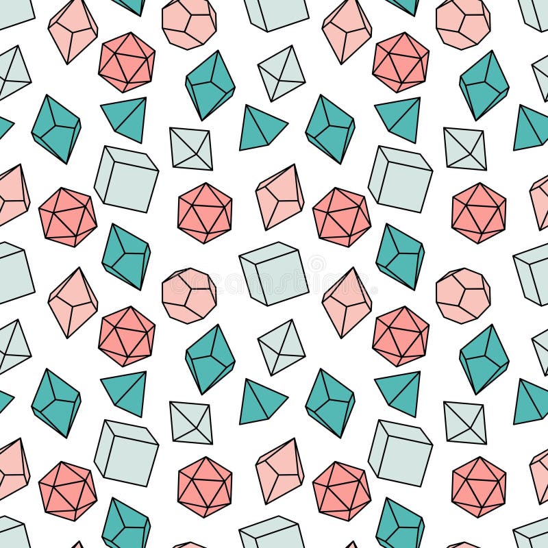 Seamless Pattern of Dice for Board Games. Stock Illustration ...
