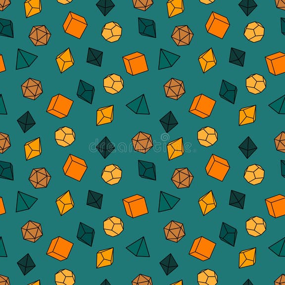 Seamless Pattern of Dice for Board Games. Stock Illustration ...