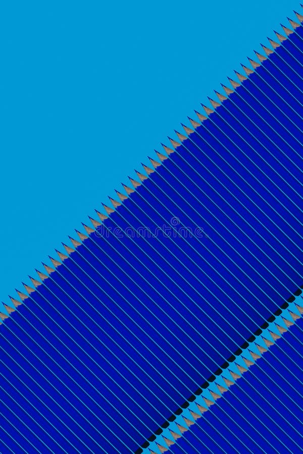 Pattern of Dark Blue Pencils. Stock Photo - Image of colour, abstract ...