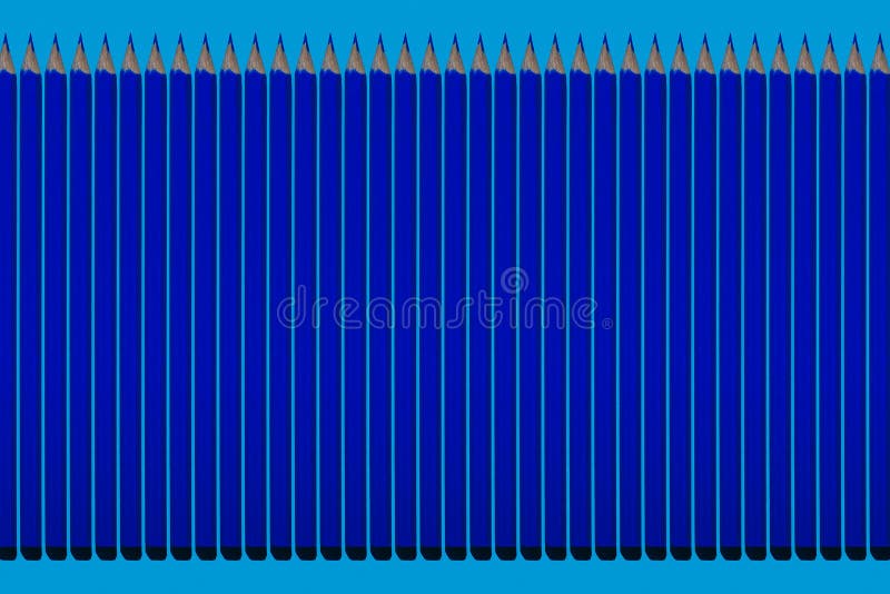 Pattern of Dark Blue Pencils. Stock Image - Image of blue, abstract ...
