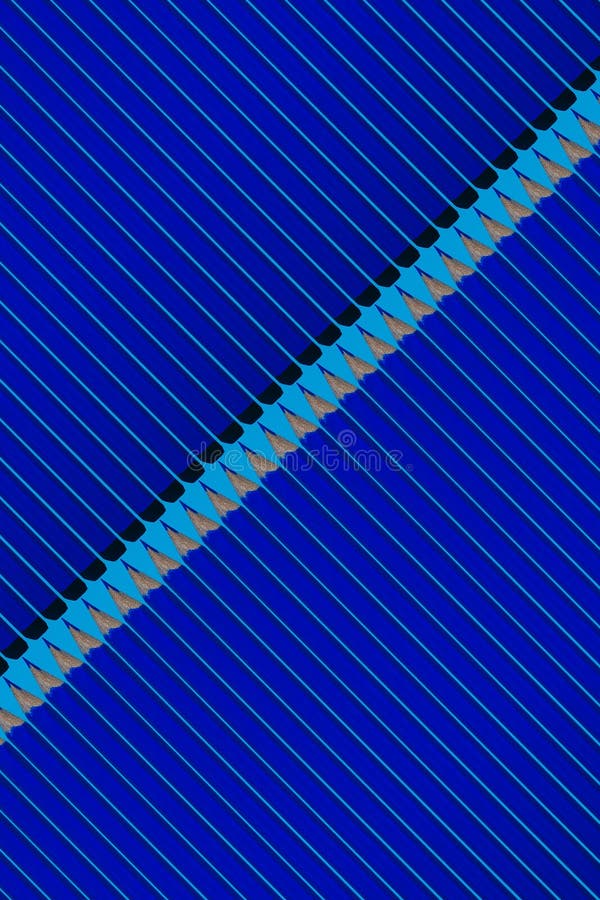 Pattern of Dark Blue Pencils. Stock Image - Image of stripes, closeup ...