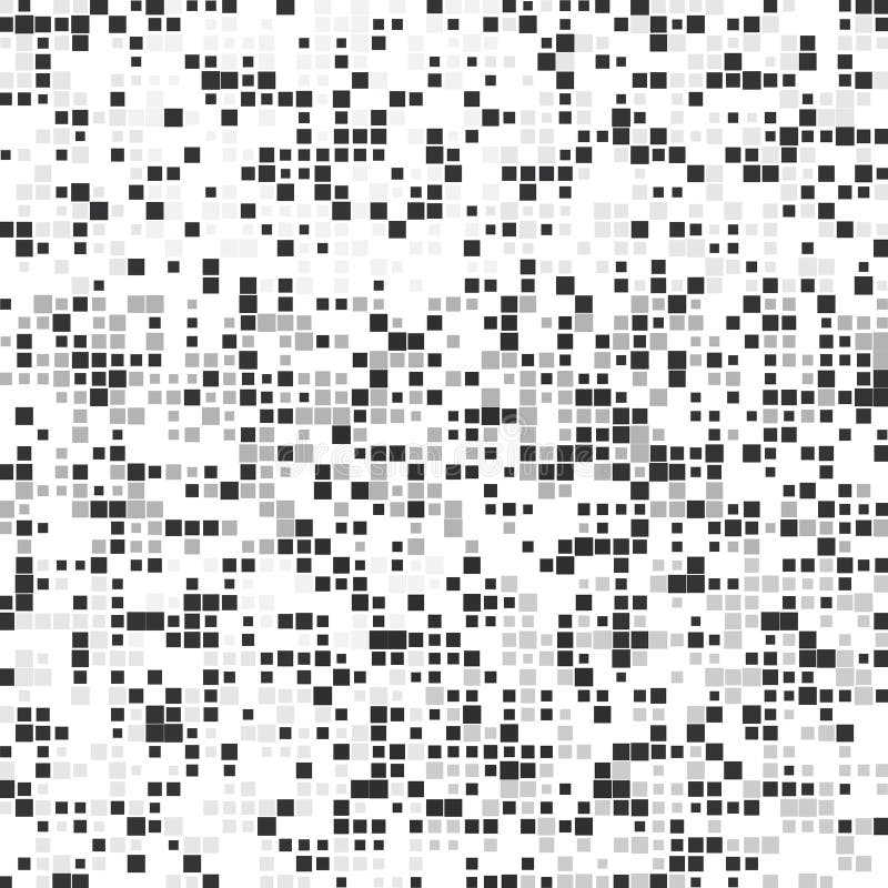 Pattern of Dark Random Pixels.Monochromatic Vector Illustration.Design ...