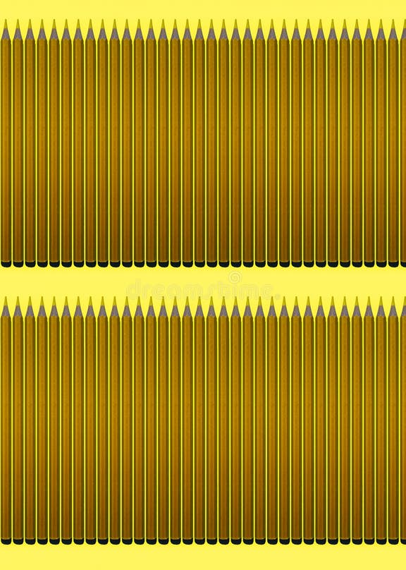 Pattern of Dark Yellow Pencils. Stock Photo - Image of group, abstract ...