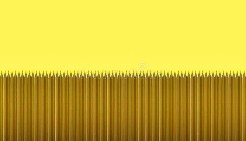 Pattern of Dark Yellow Pencils. Stock Image - Image of yellow, textured ...