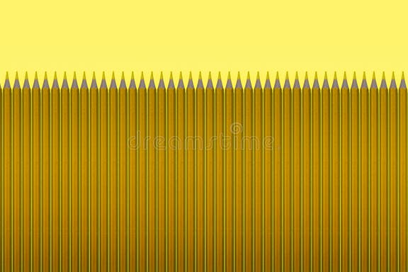 Pattern of Dark Yellow Pencils. Stock Photo - Image of drawing, closeup ...