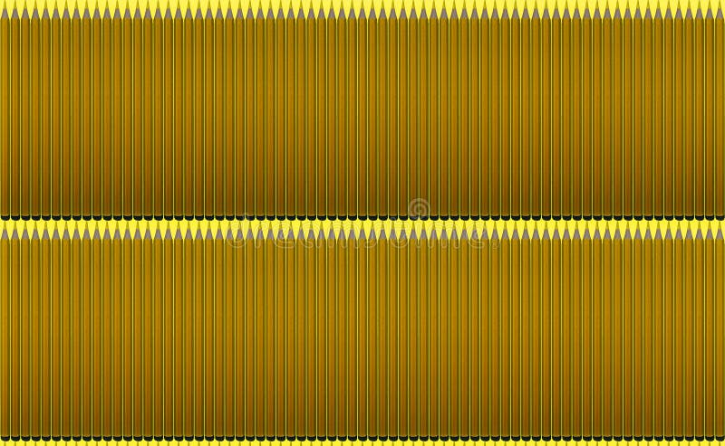 Pattern of Dark Yellow Pencils. Stock Photo - Image of group, stripes ...