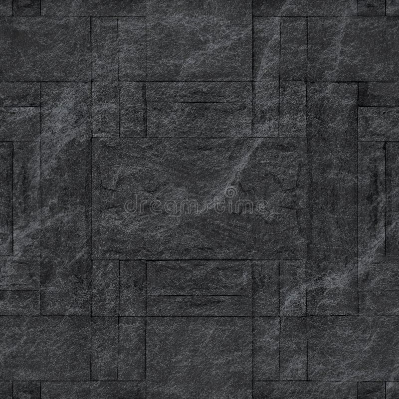 Pattern of Decorative Black Slate Stone Wall Surface Stock Image ...
