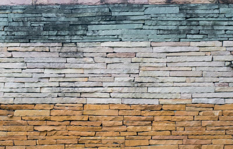 Pattern of Decorative Slate Stone Wall Surface Stock Image - Image of ...