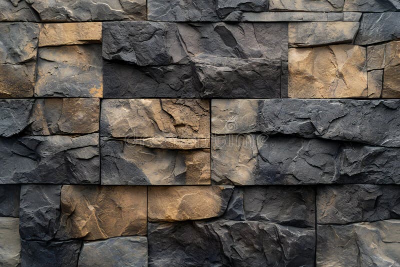 Pattern of Decorative Slate Stone Wall Surface Texture for Background ...
