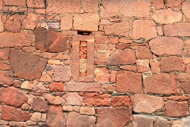 Pattern of Decorative Stone Wall Random Size Texture Background Stock ...