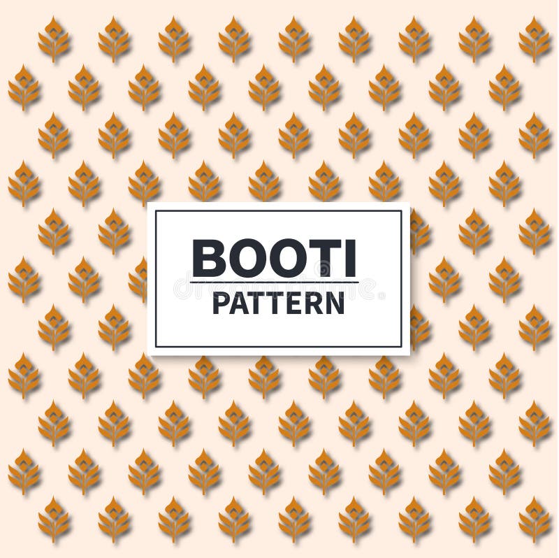Booti Design Pattern Work for Printing Stock Illustration ...