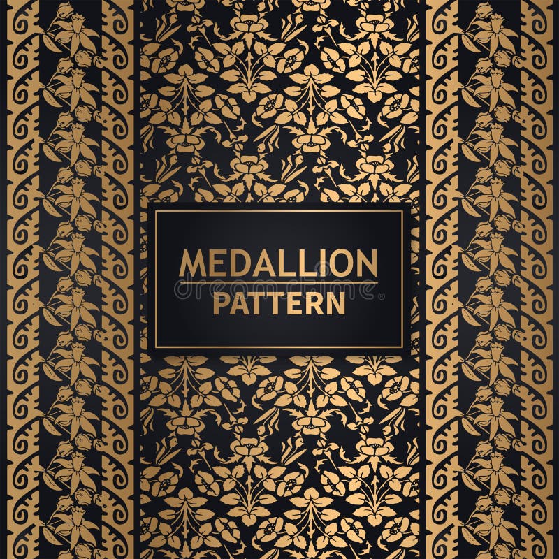 Medallion Pattern Design for Printing Stock Illustration - Illustration ...