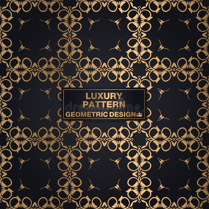 Luxury Pattern Geometrical Design Stock Illustration - Illustration of ...