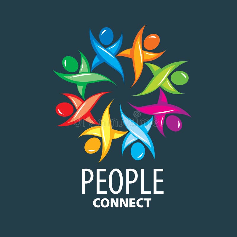 Vector logo people stock vector. Illustration of diversity - 125818991