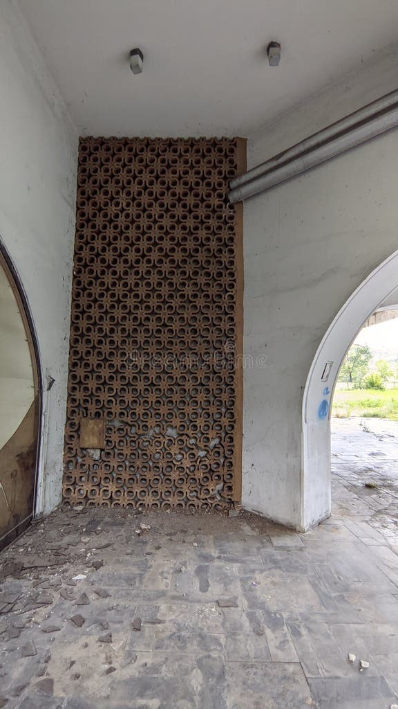 Pattern Design of the Building Prvi Maj Pirot Stock Photo - Image of ...