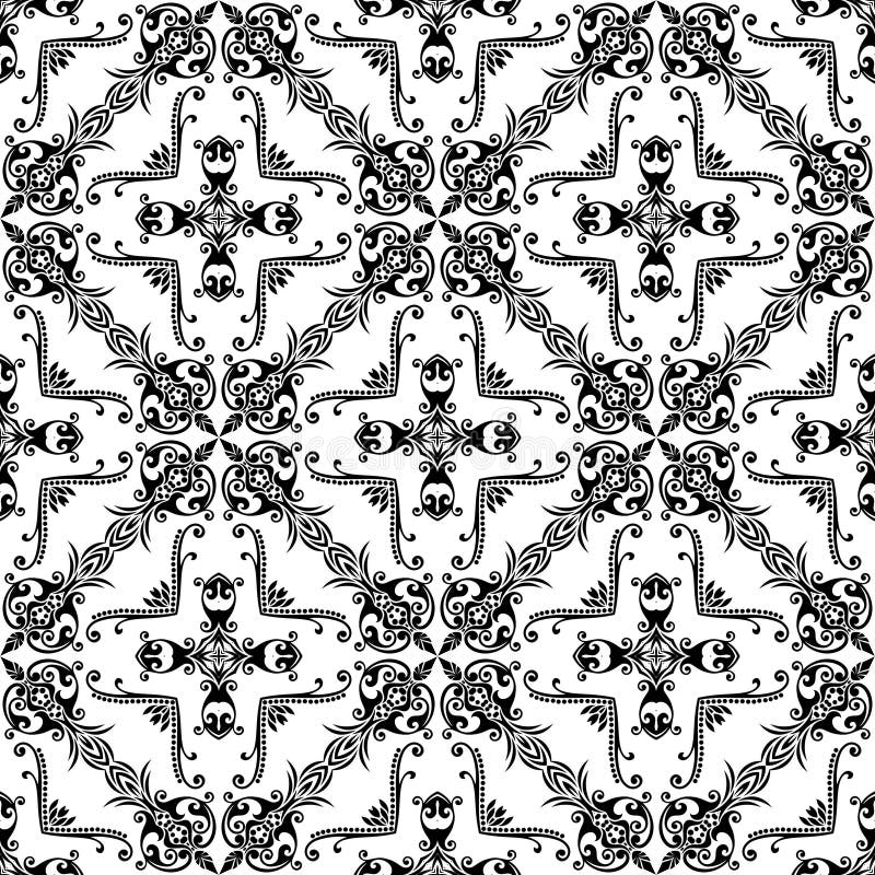 TWO COLOR PATTERN DESIGN stock vector. Illustration of fabric - 99055305