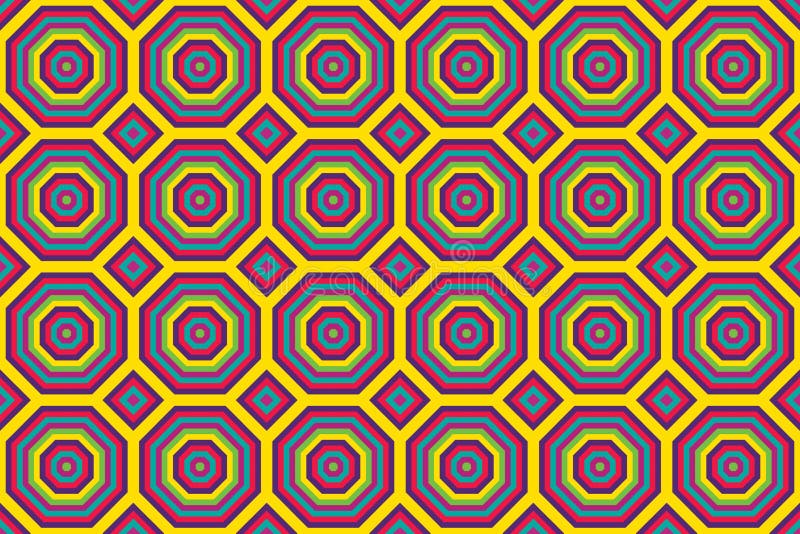 Pattern Design of Repeated Multi-color Pattern, Illustration Design ...