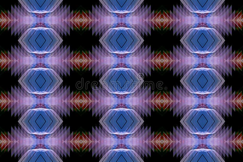 Pattern Design of Repeated Shapes and Colors Stock Illustration ...