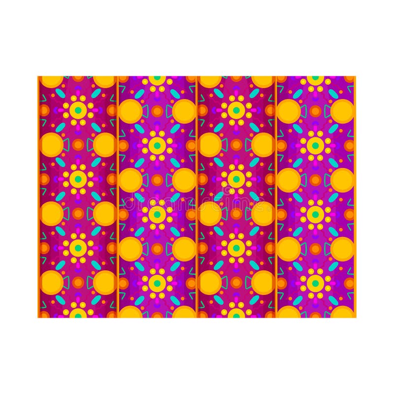 Pattern Design with Very Nice and Fun Colors Stock Illustration ...