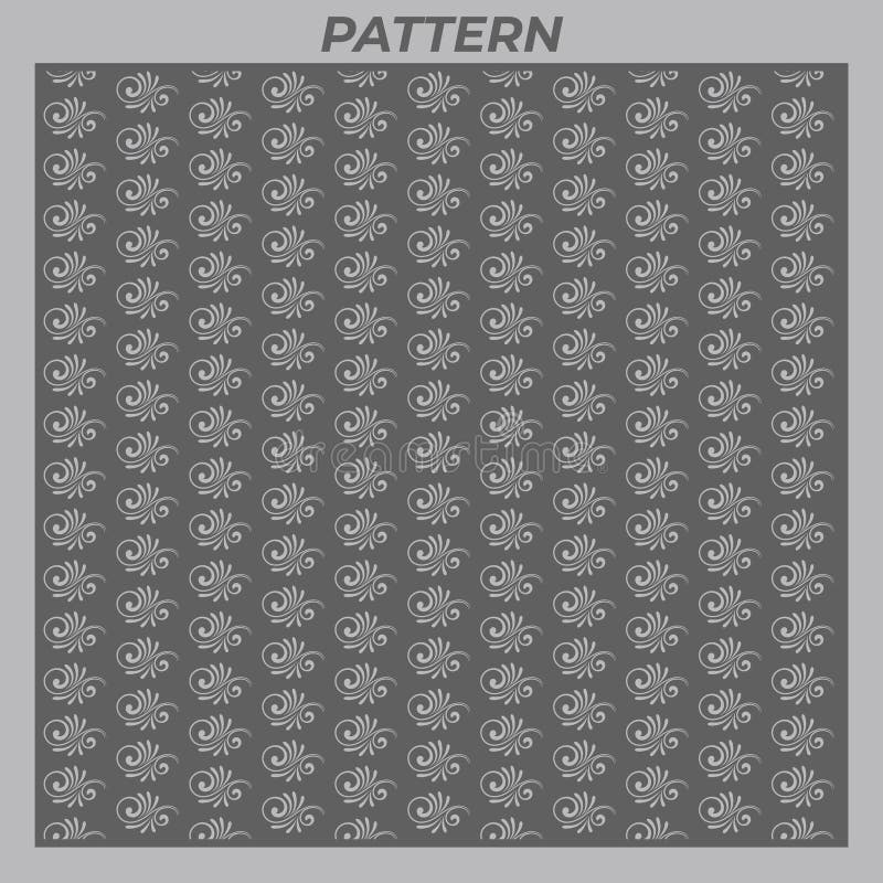 Pattern Design in of Vintage Scroll Item Stock Illustration ...