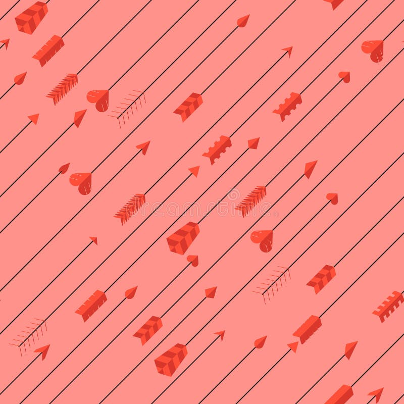 Pattern of diagonal arrows stock vector. Illustration of decoration ...