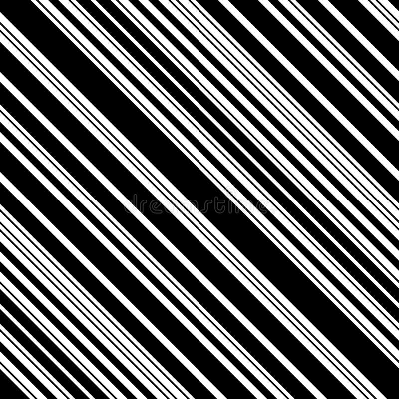 Pattern with Diagonal Black Stripes and Outline, Modern Stylish Image ...