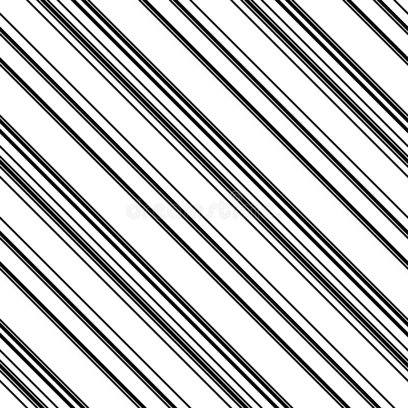 Pattern with Diagonal Black Stripes and Outline, Modern Stylish Image ...