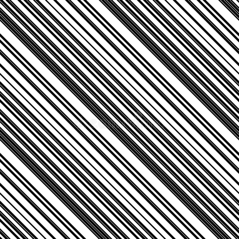 Pattern with Diagonal Black Stripes and Outline, Modern Stylish Image ...