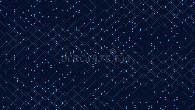 Pattern of Diamond-shaped Dots on Dark Blue Background Stock Footage ...