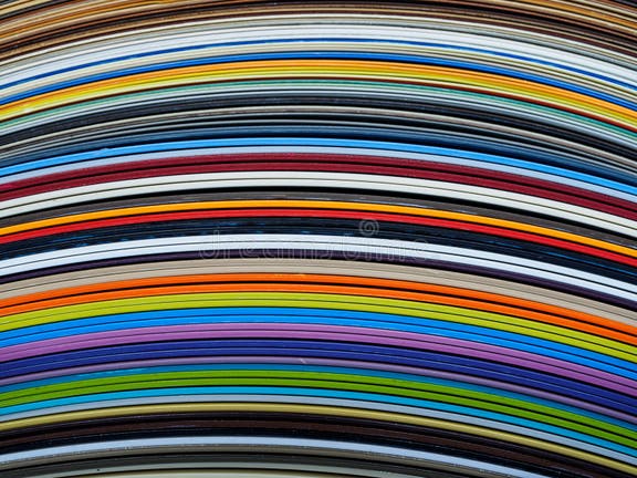 Pattern of Different Colors on Plastic Plates.a Template for the ...