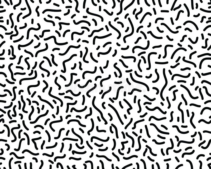 Pattern of Different Confetti Lines Stock Illustration - Illustration ...