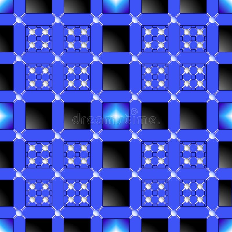 Pattern from Different Geometrical Figures Stock Illustration ...