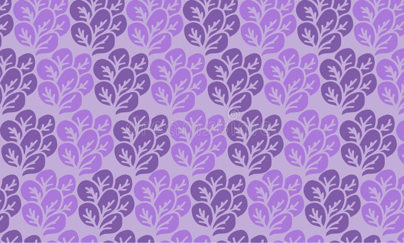 Pattern Doodle Purple Leaf Vector Stock Illustration - Illustration of ...