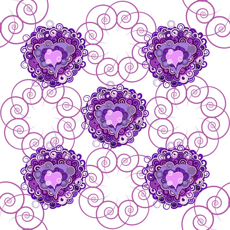 Pattern Drawing of a Multicolored Heart, Sad, Cheerful, Stock ...