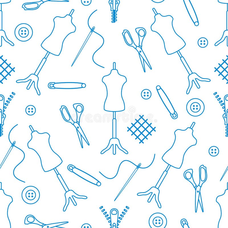 Tailor Atelier Work Shop Room Interior Vector Stock Vector ...