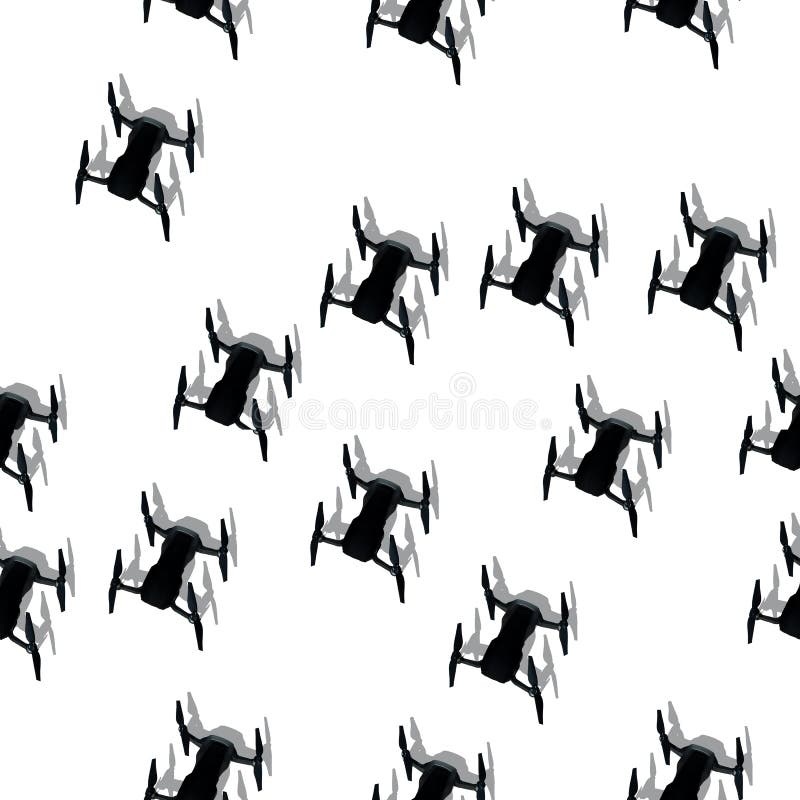 Pattern Drones Background Isolated Stock Image - Image of aerial ...
