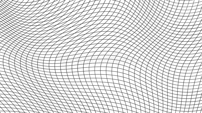 Pattern Dynamic Grid, Thin Grid Curve, Geometric Flex Wavy Lines Stock Vector - Illustration of ...
