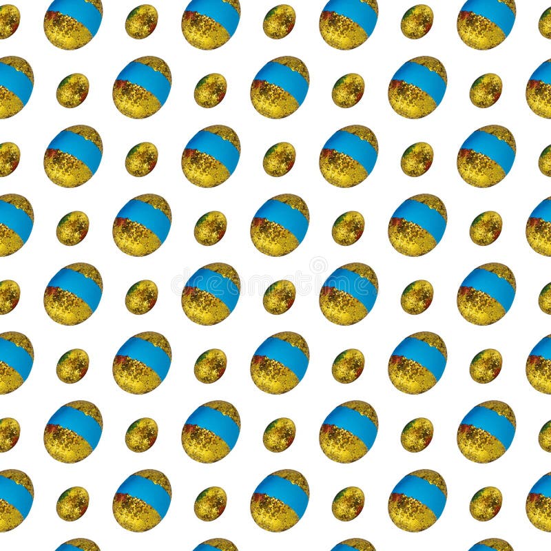 Pattern from Easter Eggs of Different Colors, Seamless. Painted Eggs ...