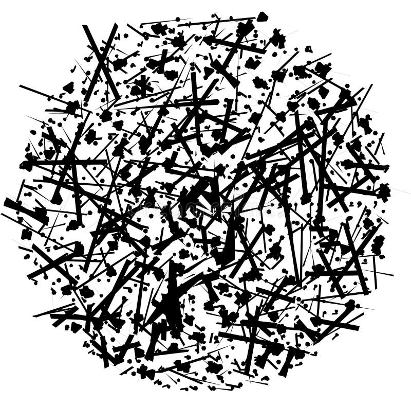 Pattern / Element with Random, Scattered Shapes. Rough Texture Stock ...