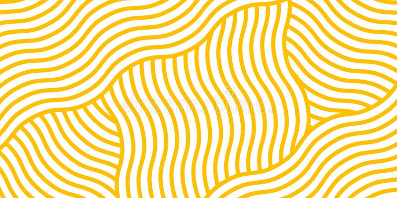 Pattern with Elements of Yellow Noodles on White. Abstract Background ...
