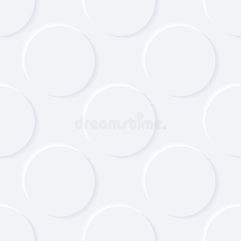 Pattern of Embossed White Circles in a Realistic Style for Print and ...
