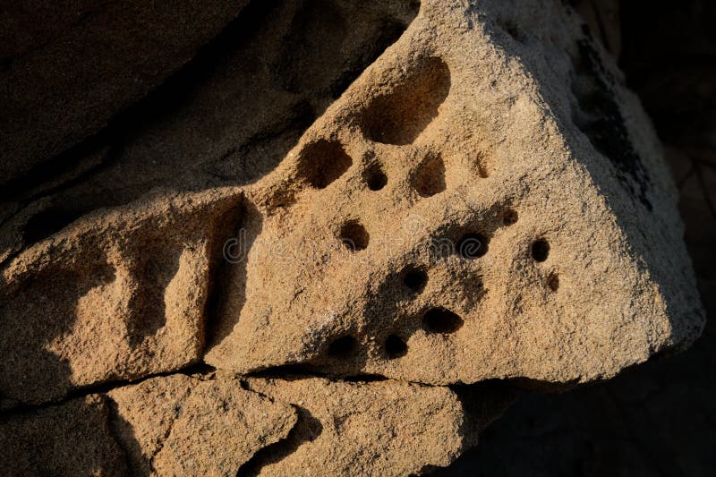 Pattern of Eroded Limestone in Cliff Face Stock Image - Image of cliff ...