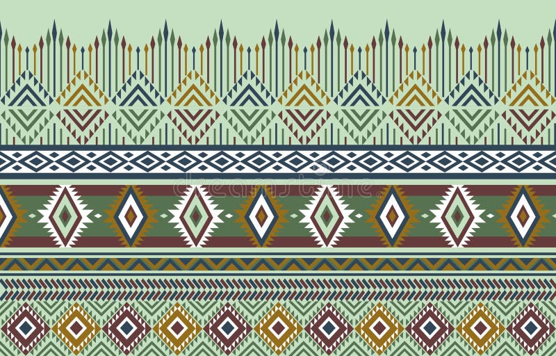 Abstract Ethnic Tribal Wallpaper Backdrop Pattern Stock Vector ...